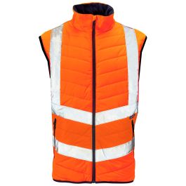 Supertouch Hi Vis Orange Puffer Bodywarmer